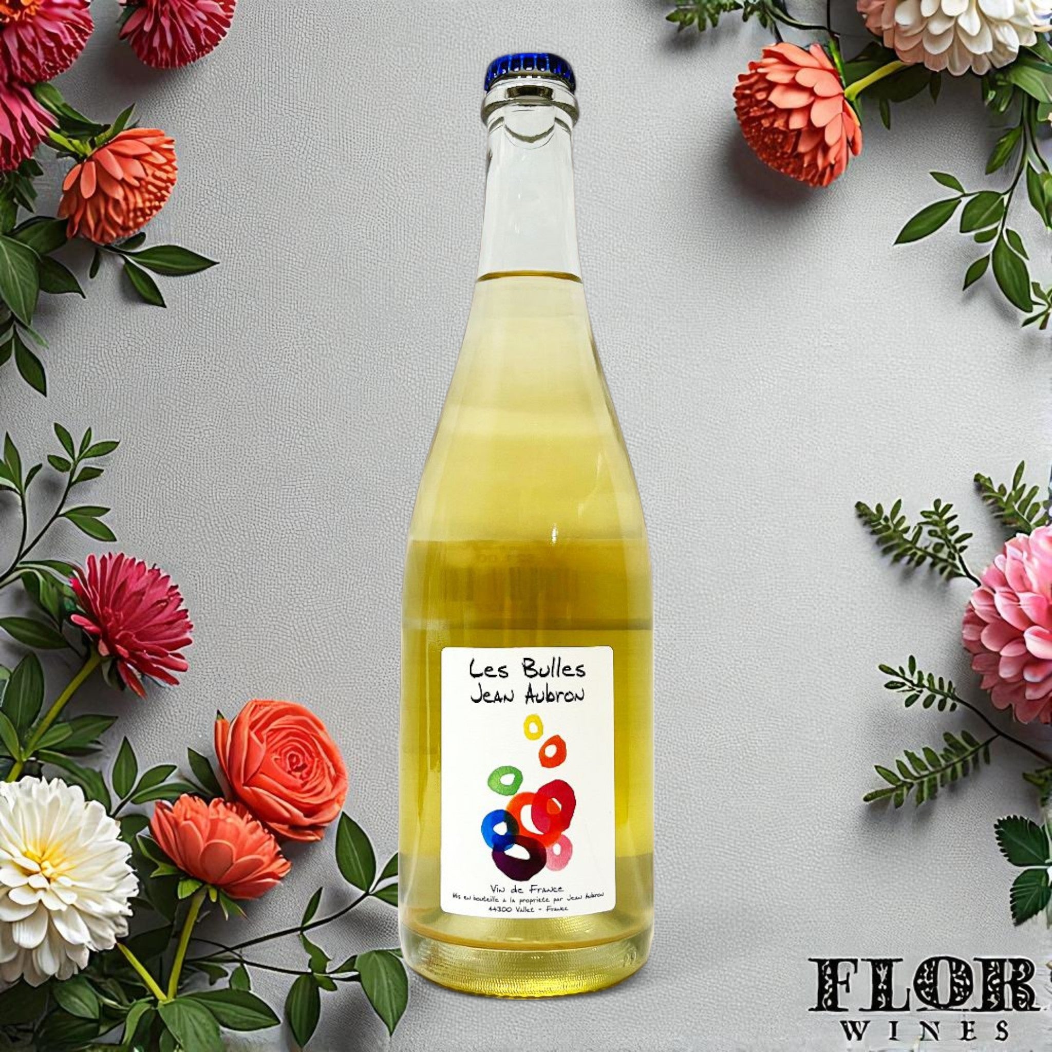 Jean Pascal Aubron, 'Les Bulles' Pet Nat Vin de France NV – Flor Wines
